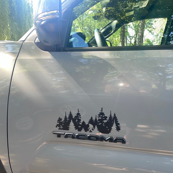 Bigfoot Tree Decal - Bigfoot Decal - Sasquatch Sticker - Toyota ...