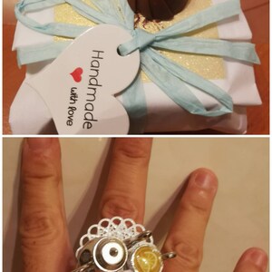 Caramel Pudding Ring Flan Ring Food Ring Food Jewelry | Etsy