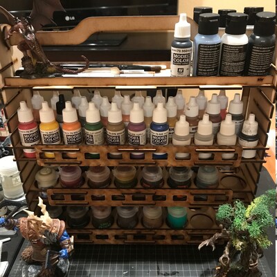 Vertical Paint Storage Rack for Model Painting, Compatible With Several ...