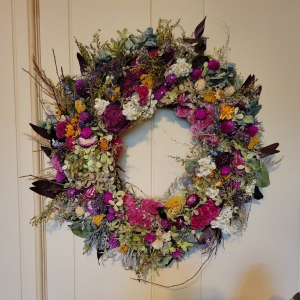 Pressed Flowers in Picture Frame, Home Decor, Real Flowers, Preserved ...