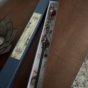 Magic Wand Black Tourmaline Crow's Skull Wand With BOX - Etsy