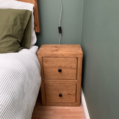 SWS Chunky Bedside Table Nightstand Lamp Table. - Etsy