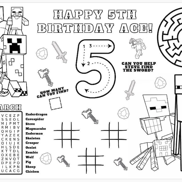 Blank Mini Coloring Book Template: A4 Foldable Design (digital Download ...