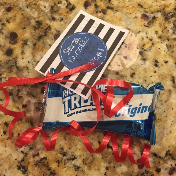 Cheerleading Good Luck Rice Krispie Treat Favor Tags- Dance Team Good ...