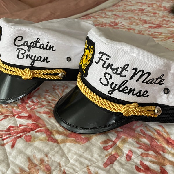 Captain Hat, Nautical Captain's Hat, Gift for New Boat Owner ...