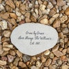 Personalized Custom Message Flat Garden Stone, Custom Garden Decor ...