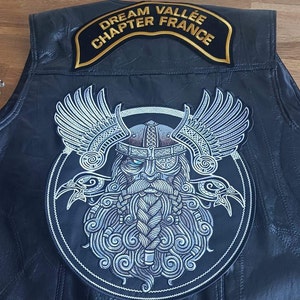 VIKING WING Large Back Patch for Custom Biker Vest - Etsy