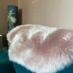 Genuine Luxury Sheepskin Rug Throw With Tipped Wolf Markings - Etsy UK