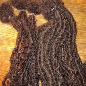 60 Anwi Textured Locs Made From 100% Human Hair Sizes 0.4cm & 0.5cm, - Etsy