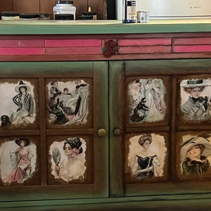 Vintage Red Cap Mushroom Fairies Carousel Digital Image Download ...