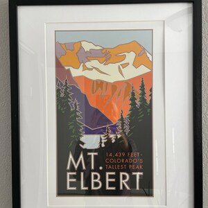 Mt. Harvard 14er Poster - Etsy