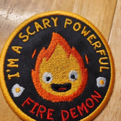 Calcifer Embroidered Patch Howl's Moving Castle Patch I'm a Scary ...
