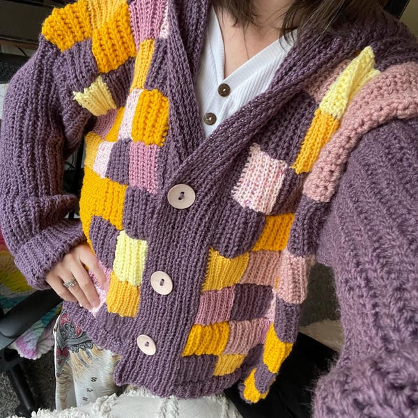 TUTORIAL HEART CARDIGAN Step by Step Guide Beginner Friendly - Etsy