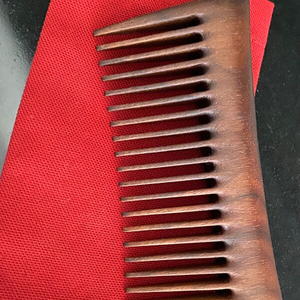 Handmade Whole Piece Walnut Wood Hair Comb Without Handle Long Hair ...