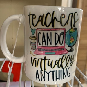 Teachers Can Do Virtually Anything Pink PNG Print File for Sublimation ...