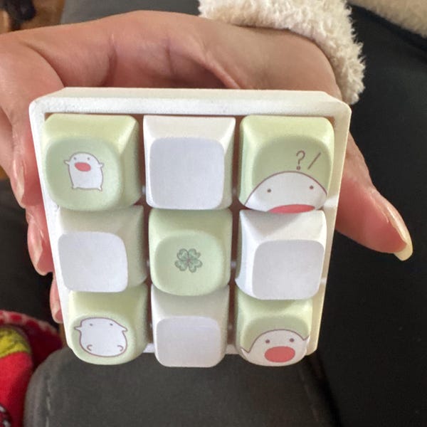 4 Button Desktop Mechanical Keyboard Fidget Toy 4 Key Sensory ADHD ...