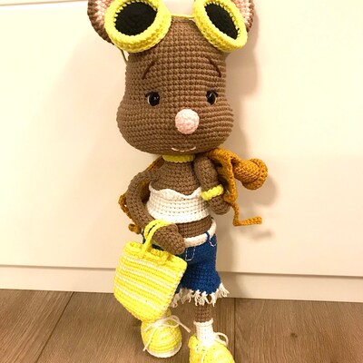 Crochet Pattern Cute Mouse Pixie Doll PDF - Etsy