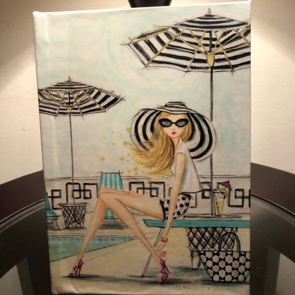 Spiral Notebook Fashion Illustration Fashion Girl Gift Fashion Art ...