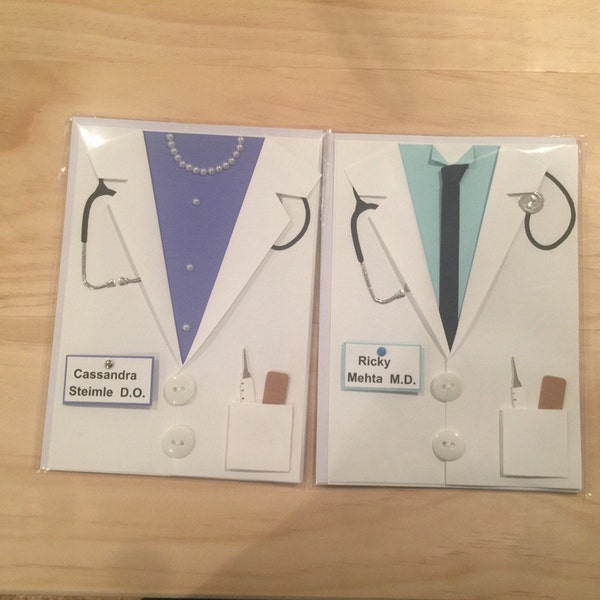 Bestselling Medical School Graduation Card, White Coat Ceremony, Doctor ...