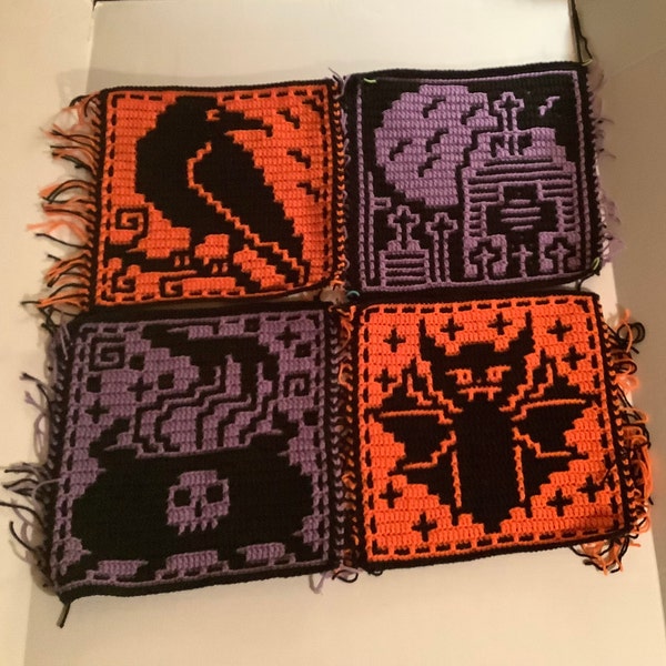 Halloweenies, 15 Afghan Squares for Halloween, DIGITAL PATTERN ONLY! - Etsy