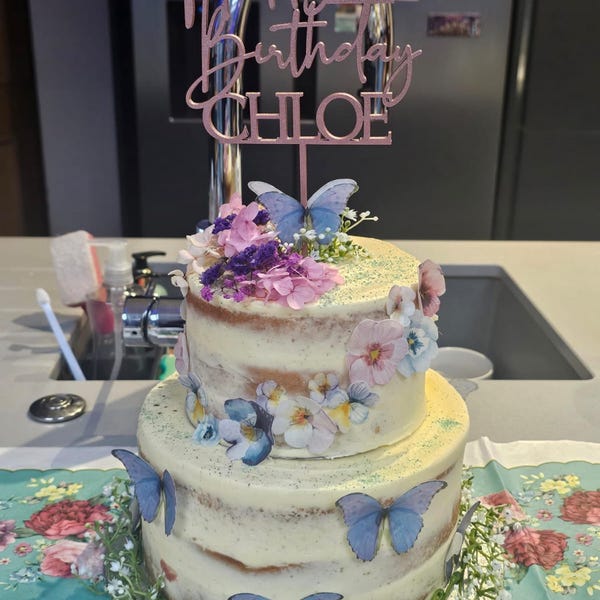 Pre-cut Edible Wafer Butterflies in Blue and Purple - 12/18/24 ...