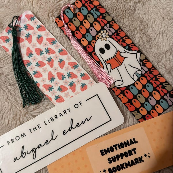 Emotional Support Bandage Bookmark | Book Lover Club Sticker Kindle ...