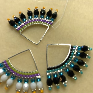 20x15mm Silver Tone Seamless Fan Shape Geometric Rings Sold in Pairs - Etsy