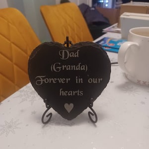 Personalised Engraved Slate Memorial Grave Marker Headstone Rustic ...