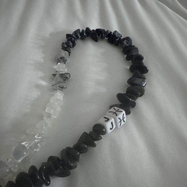Obsidian Healing Crystals Phone Strap | Gemstone Charm Beaded Phone ...