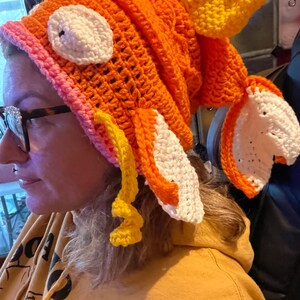 CROCHET PATTERN Little Useless Fish Slouchy Hat Magikarp Hat Pokemon ...