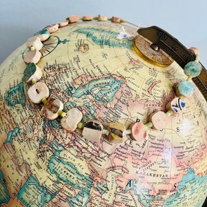 100 Handmade Ethiopian Tube Beads 3x7mm Recycled Brass Hand-forged ...