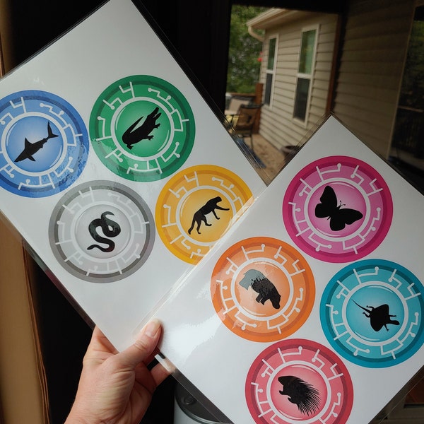 24 Set Animal Adventure Discs Inspired, 4" PRINTABLE Downloadable - Etsy