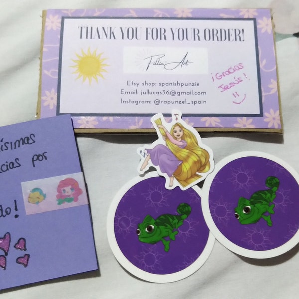 Sticker Tangled Enredados matte mirror Rapunzel family familia Eugene ...