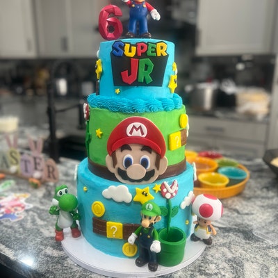Video Game Fondant Cake Kit - Etsy