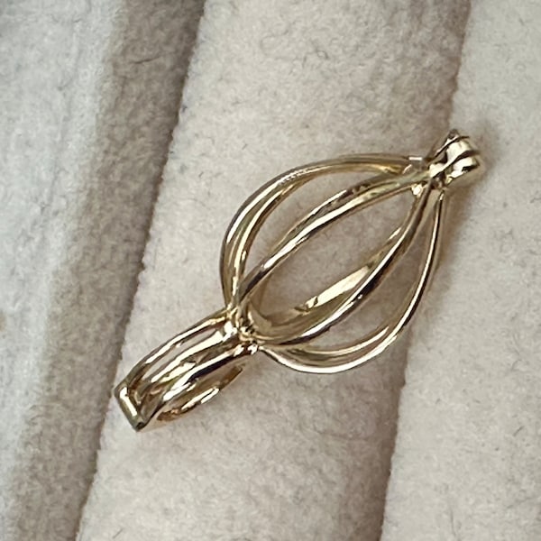 18K Yellow Gold or 18K Sold White Gold Pendant Setting for Any Dangling ...