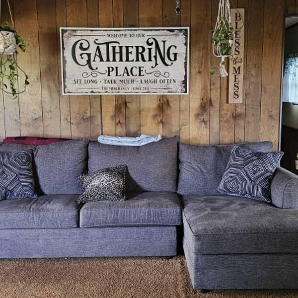 The Gathering Place Kitchen Decor | Gather Sign Decor | Kitchen Wall ...