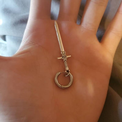 Silver Sword Necklace for Women and Men, Sword Strength Necklace ...