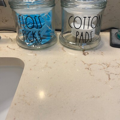 Rae Dunn Inspired Custom Bathroom Storage Decal Labels / Rae Dunn ...