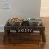 Dog Food Table Stand Dog Dinner Table Elevated Rustic Farmhouse Dog ...