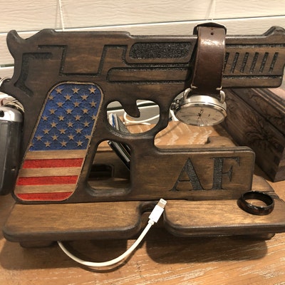 Docking Station Men With Gun Display Tactical Fathers Day Gift - Etsy