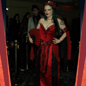 Red Fantasy Corset Vest Fantasy Costume LARP Costume - Etsy
