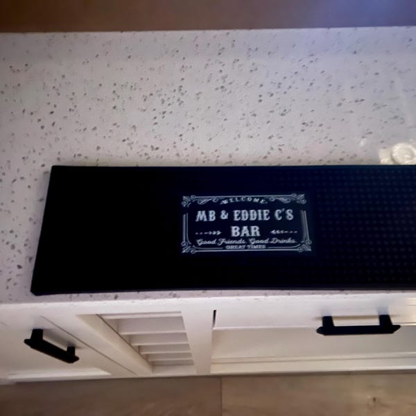 Personalised Bar Mat, Custom Bar Runner, Home Bar Pub Accessories Art ...