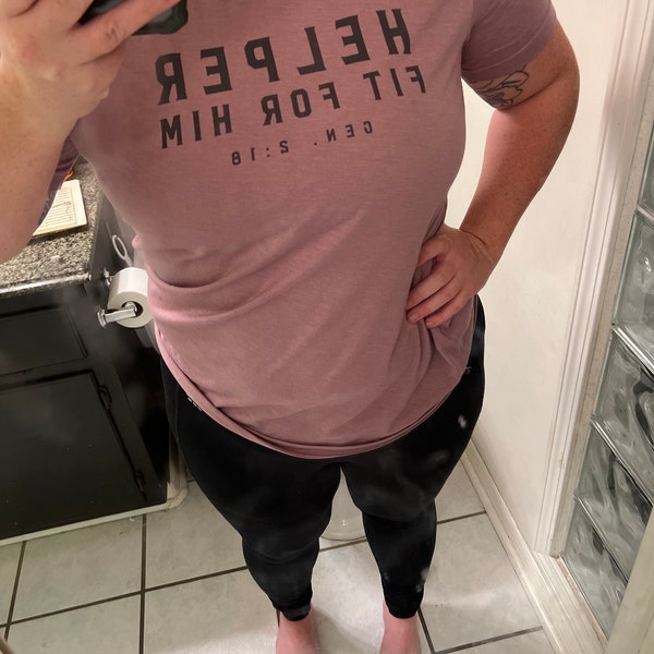 Helper Fit for Him Shirt / Genesis 2:18 / Helpmate Shirt / Christian ...