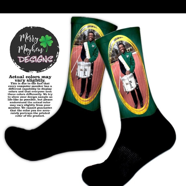 Personalized Custom Crew Socks - Celebrate Birthdays With Your Photos ...
