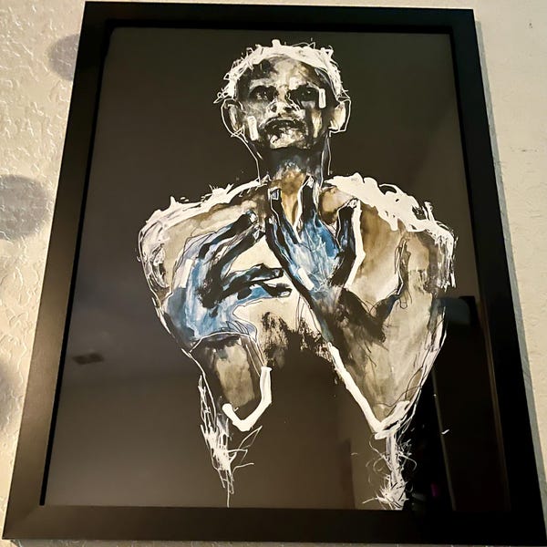 Original Painting, "weathering the Tempest: Holding Fast" Art Print ...