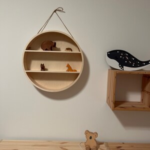 Big WOODEN SHELF CAT 40 Cm Round Shelf Wall Decor for Kids - Etsy