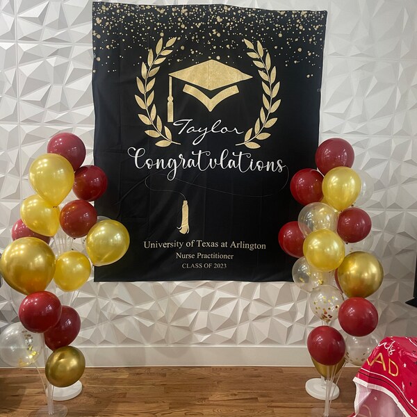 Graduation Backdrop 2023, Graduation Photo Backdrop, Class of 2023 ...