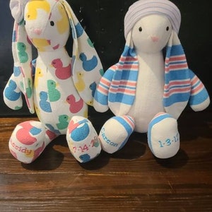 Plush Bunny From YOUR Baby's Hospital Receiving Blanket - Etsy