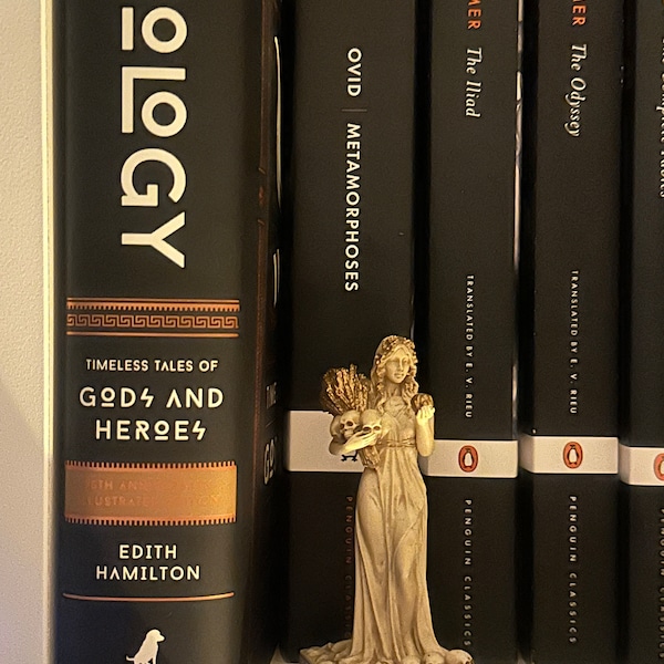 Vintage Persephone Mini Statue Small Hand-painted Ancient Greek Goddess ...