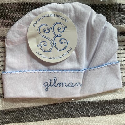 Picot Trimmed Heirloom Laurel Frame Monogrammed Baby Girl or Boy Sack ...